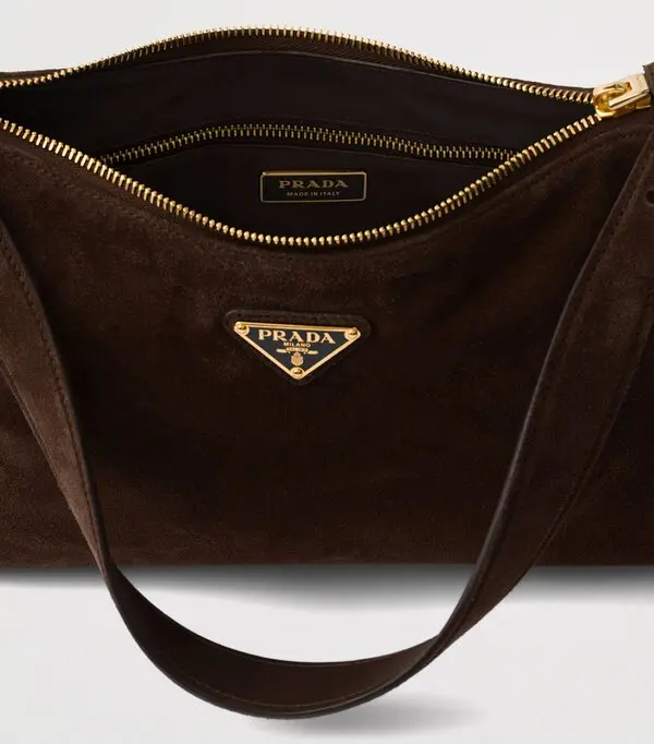 Prada Suede Aimée Shoulder Bag