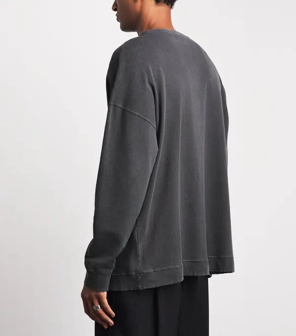 Our Legacy Cotton-linen-blend Slack Sweatshirt