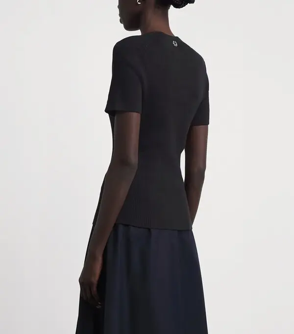 Maje Square-neck Ribbed Sweater