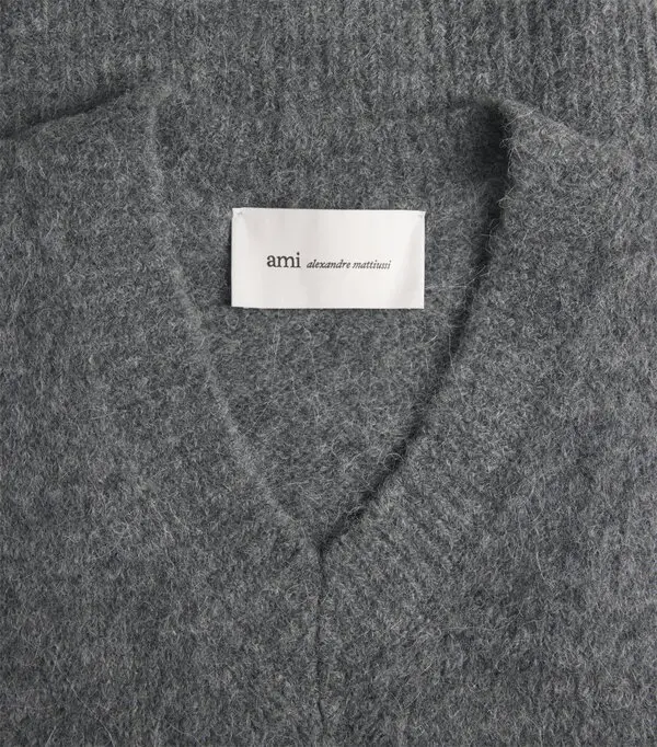 AMI Paris Wool Sleeveless Sweater