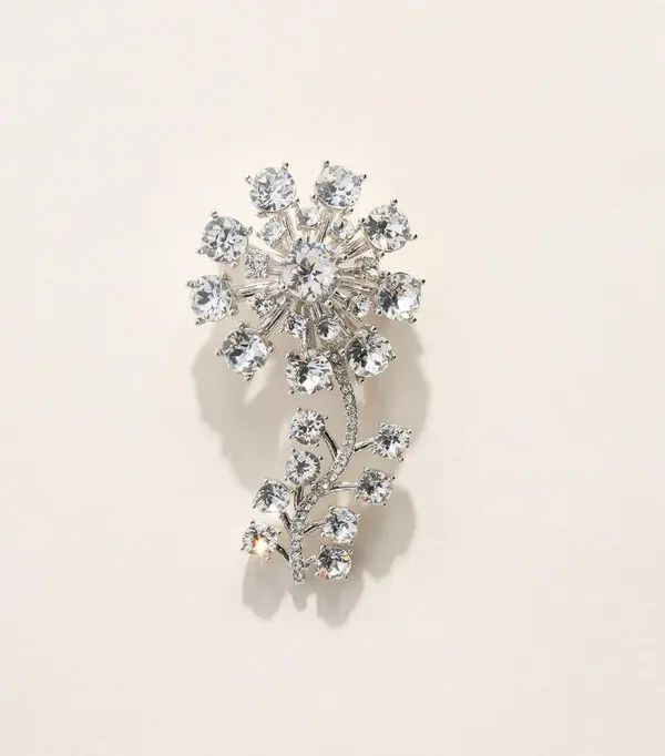 SELF-PORTRAIT Crystal Flower Brooch