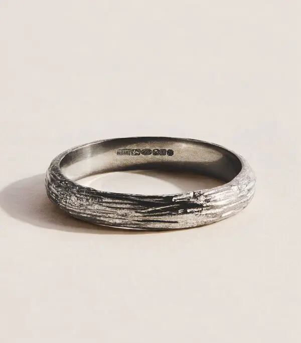 BLEUE BURNHAM Sterling Oak Band Ring
