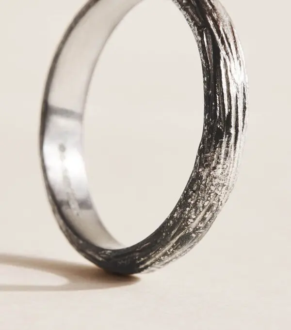 BLEUE BURNHAM Sterling Oak Band Ring