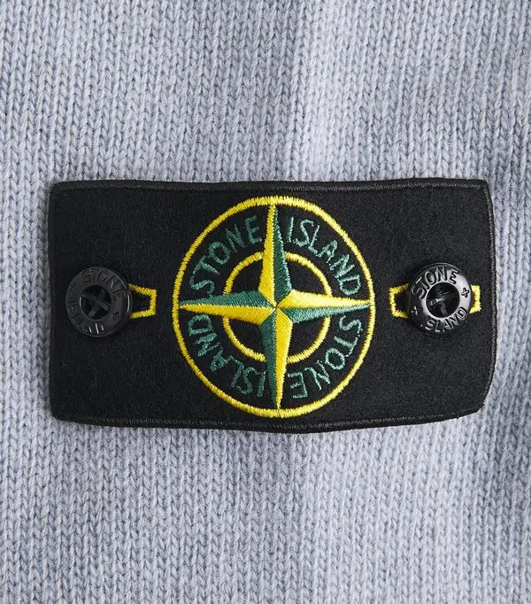 Stone Island Wool-blend Button-up Sweater - Grey