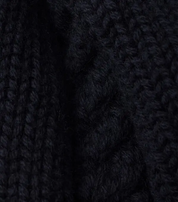 Prada Virgin Wool Triangle Beanie