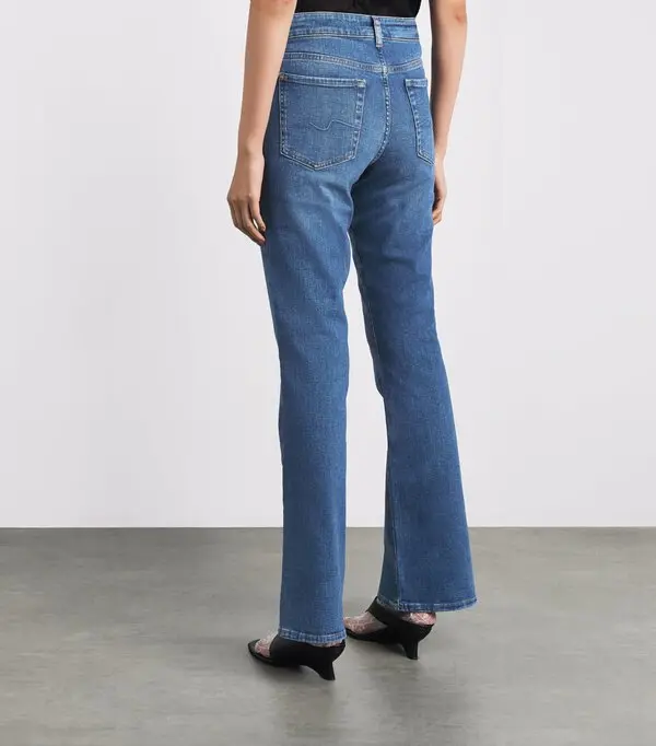 7 For All Mankind The Leggy Bootcut Crop Jeans