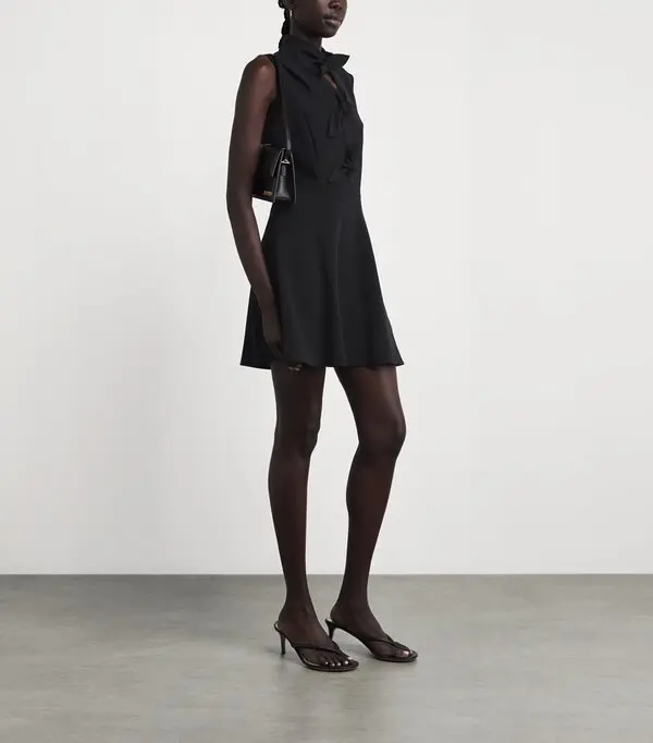 Claudie Pierlot Tie-front Mini Dress