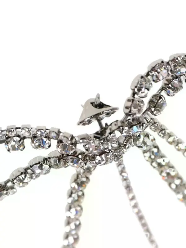 YELLOWSWALLOW Crystal-embellished Layered-bow Brooch