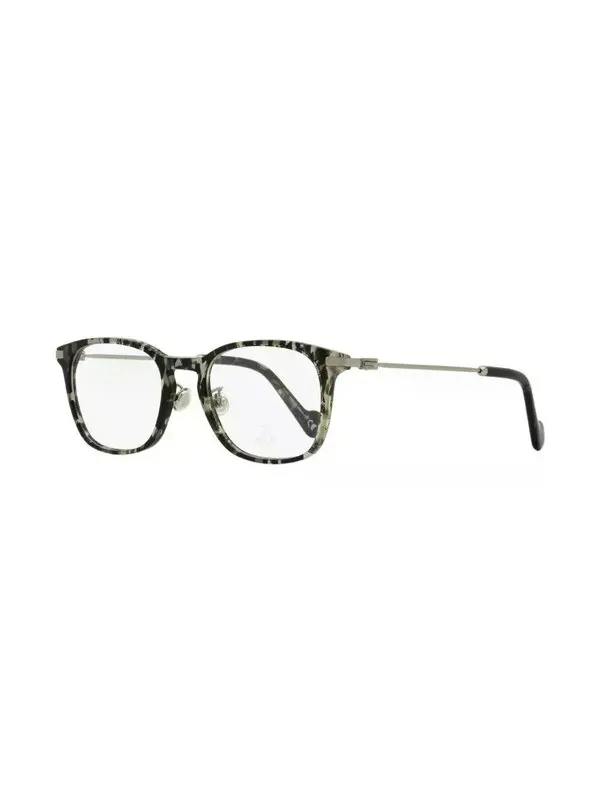 Moncler Tortoiseshell Rectangular-frame Glasses