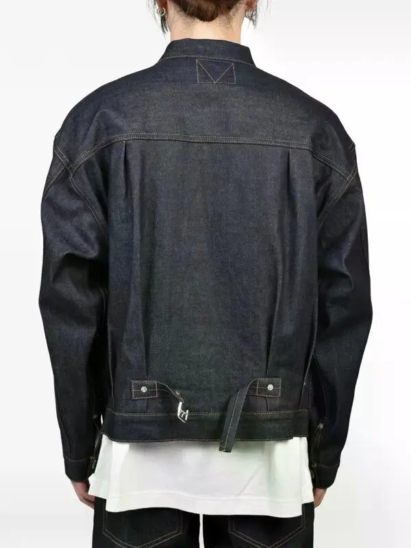 DAIRIKU Rigid Boxy-silhouette Denim Jacket