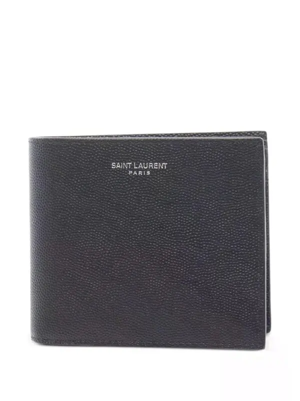 Saint Laurent 2020s Bi-fold Leather Wallet - Black