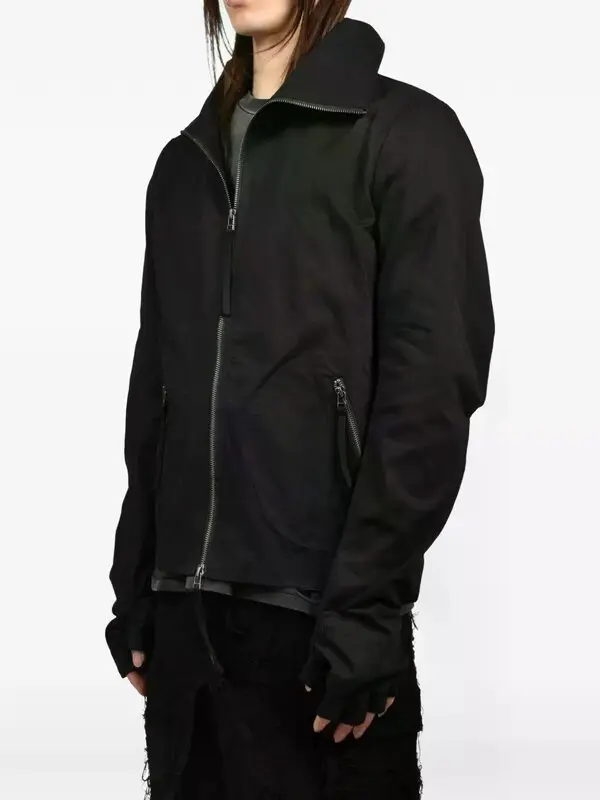 TROUBLED WATERS High-neck Gloved Jacket