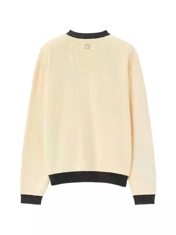 WOOYOUNGMI Ribbed-knit Buttoned Cardigan