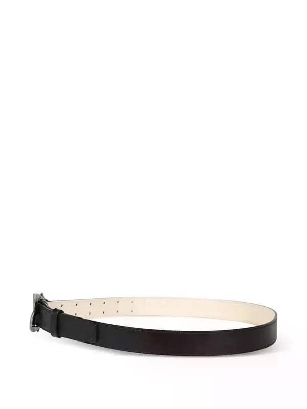 VAIN Hela Heart-buckle Leather Belt - Black