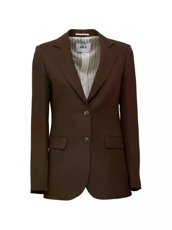QL2 QUELLEDUE Wool Single-breasted Blazer