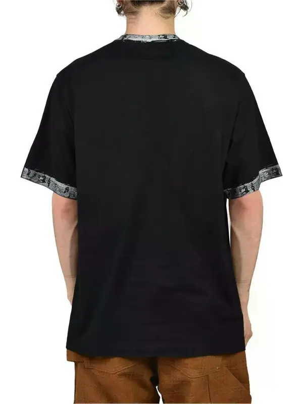 DEAR BORO Logo-print Ringer T-shirt