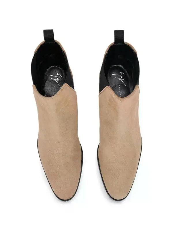 GIUSEPPE ZANOTTI Suede Judy Boots - Neutrals