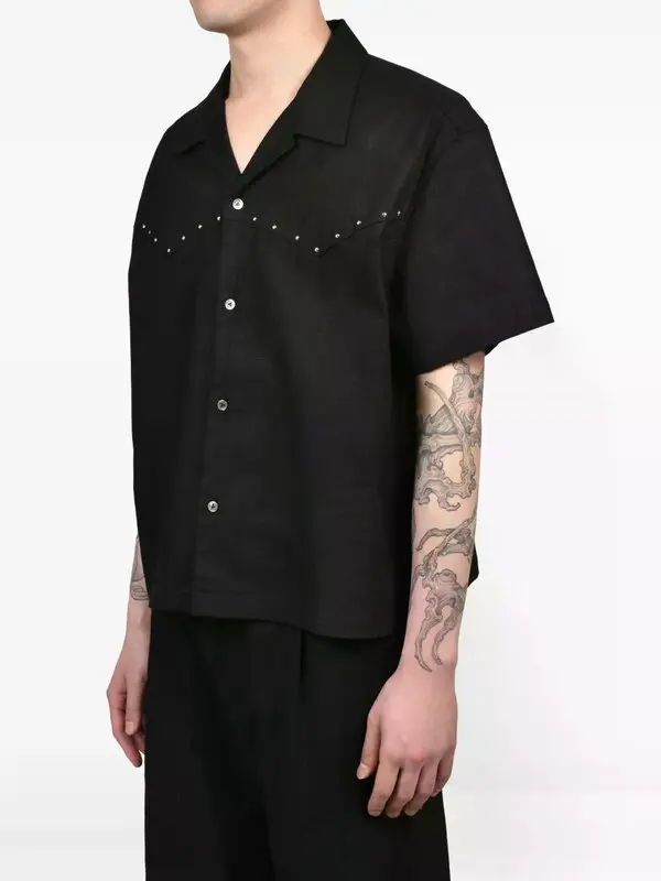 CEDARWOOD Dinner Studded Short-sleeve Shirt