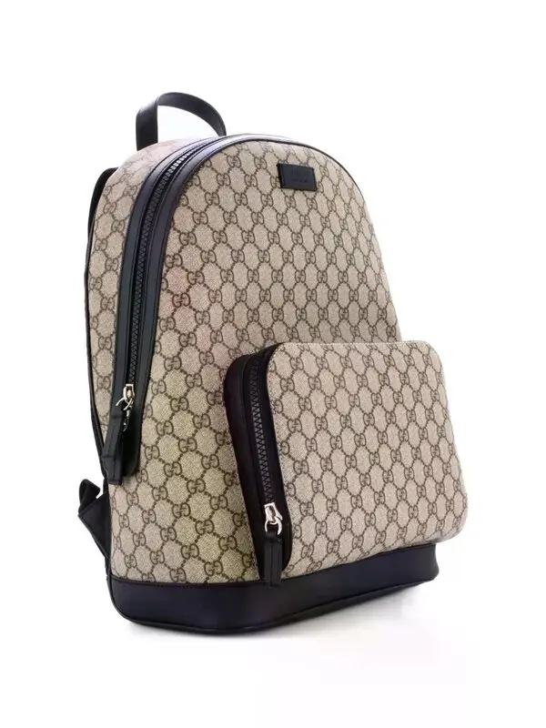 Gucci Gg Coated Canvas Medium Backpack