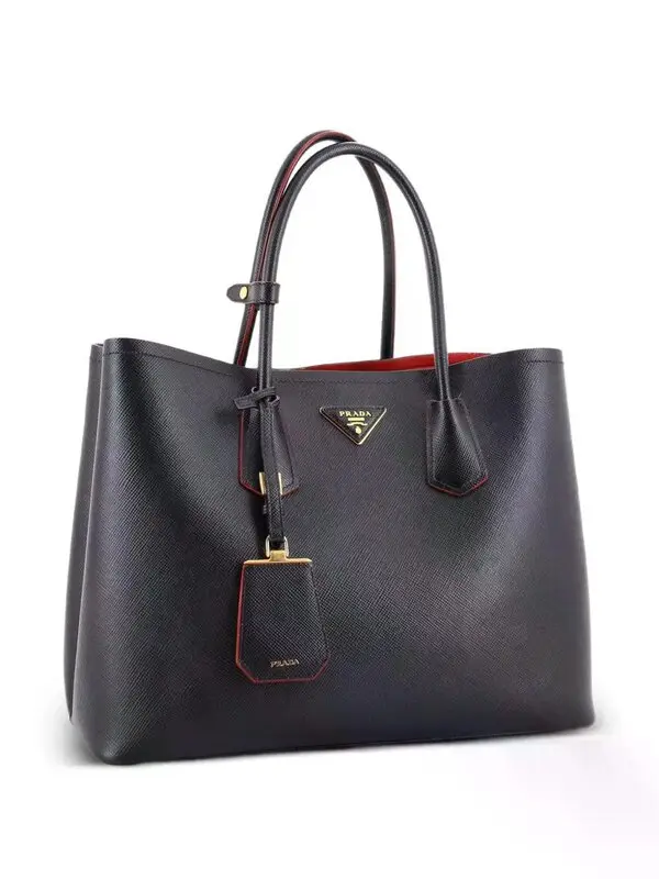 Prada Cuir Double Saffiano Leather Medium Tote Bag