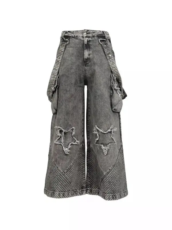 FINE CHAOS Dancefloor’s Star Quilted Jeans