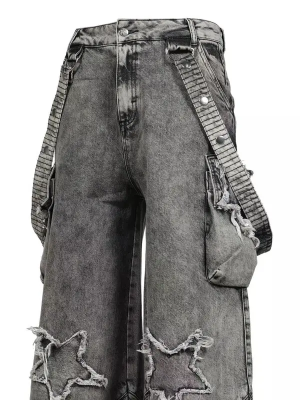 FINE CHAOS Dancefloor’s Star Quilted Jeans