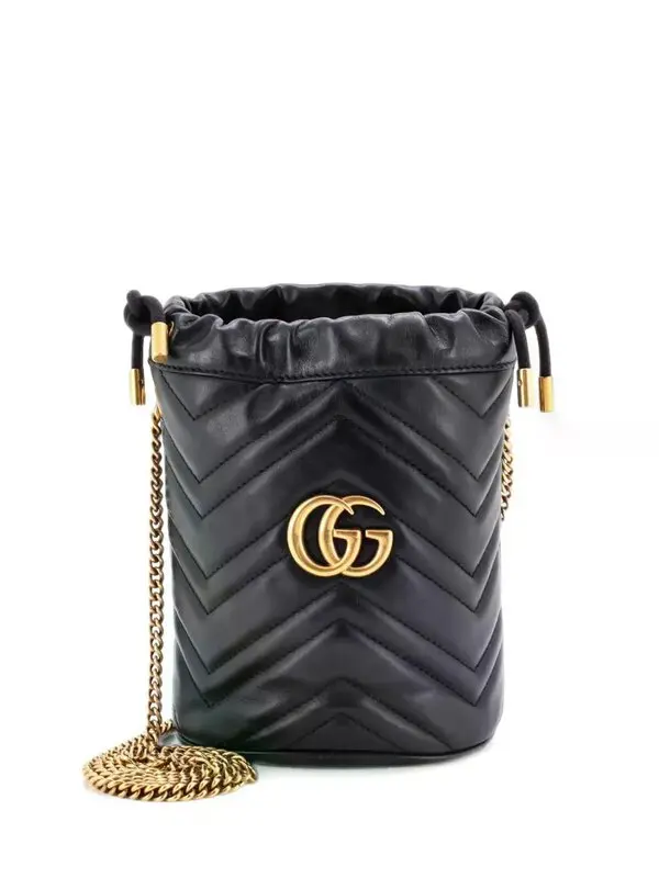 Gucci Gg Marmont Matelasse Leather Mini Bucket Bag