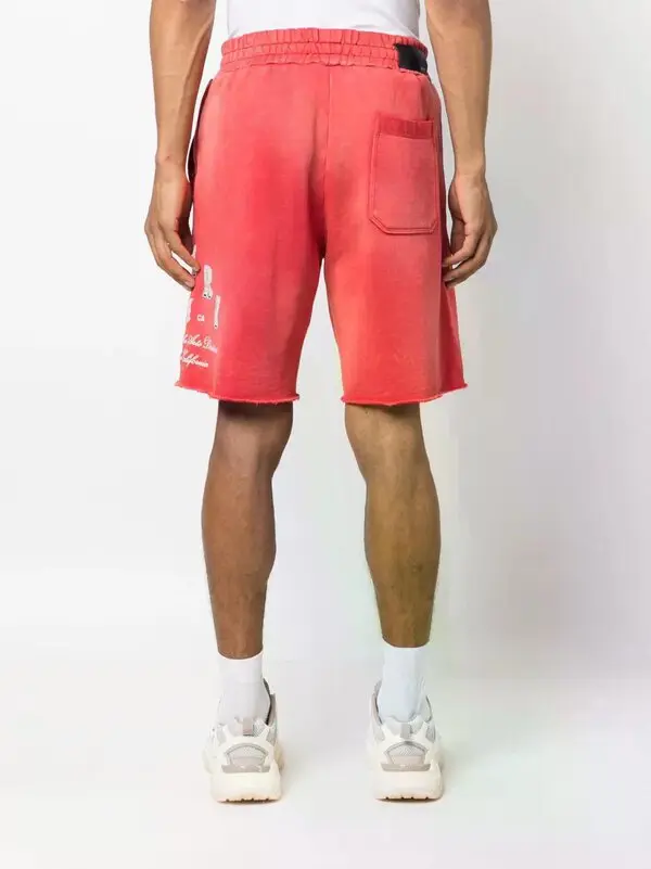 Amiri Logo-print Drawstring-waistband Shorts