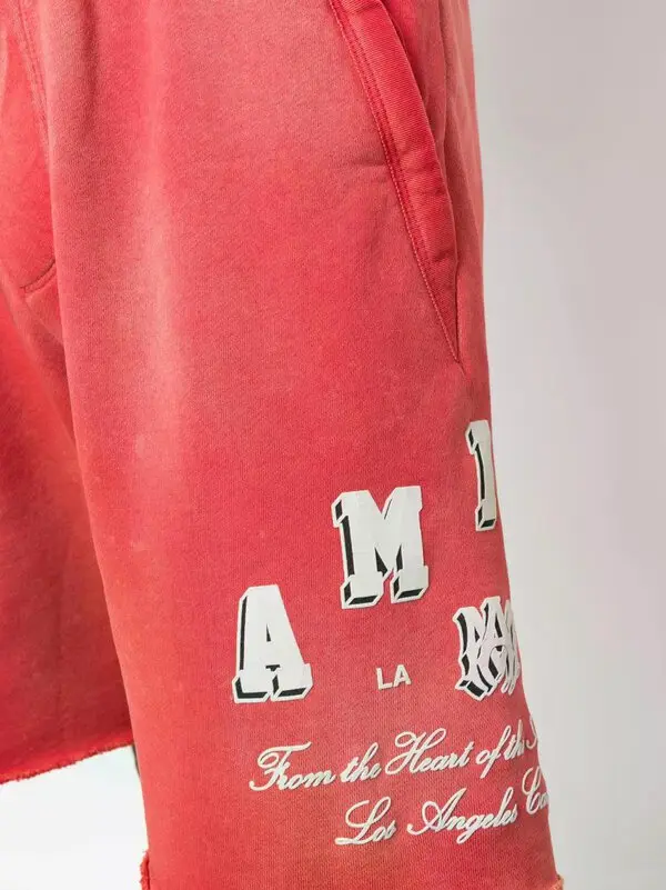 Amiri Logo-print Drawstring-waistband Shorts