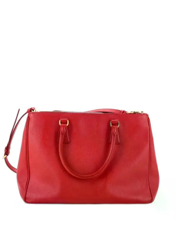Prada Double Zip Lux Saffiano Leather Large Tote Bag