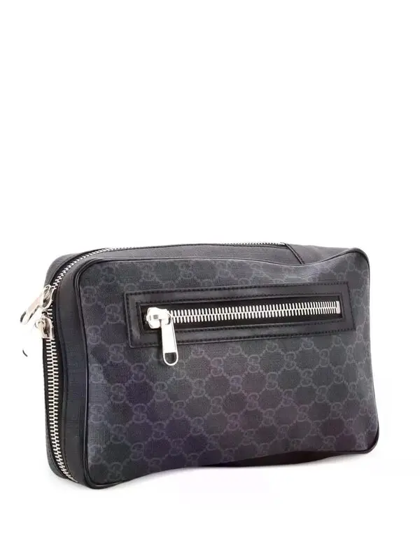 Gucci Soft Zip Sling Bag Gg Coated Canvas Small Cross Body Bag