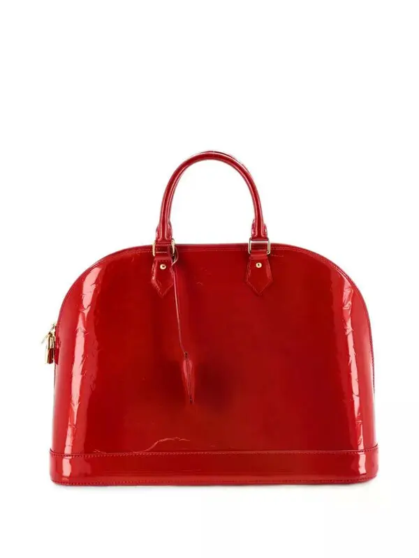 LOUIS VUITTON Alma Handbag Monogram Vernis Gm Satchel