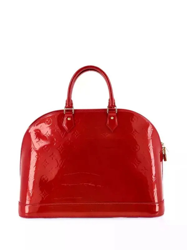 LOUIS VUITTON Alma Handbag Monogram Vernis Gm Satchel