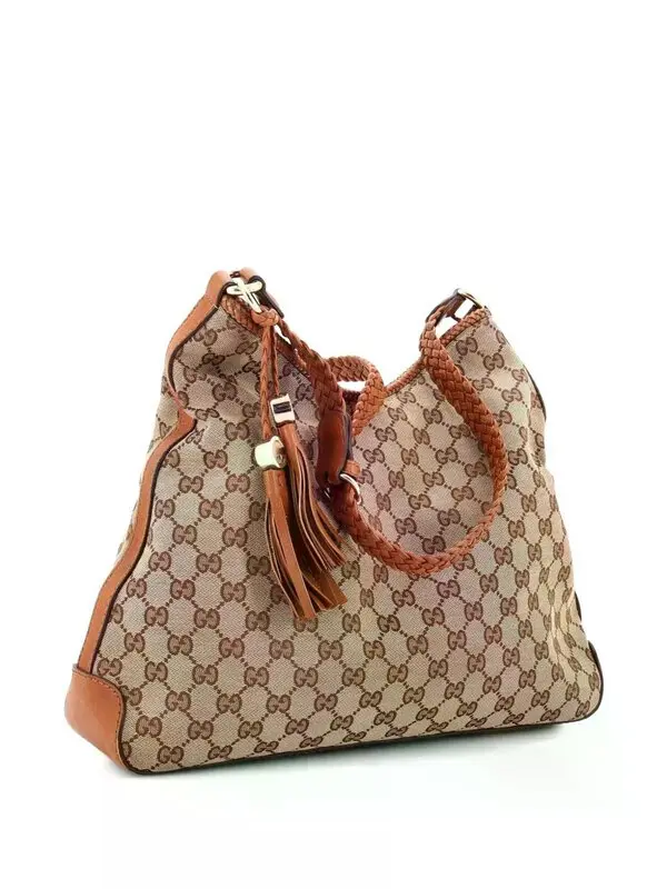 Gucci Marrakech Gg Canvas Medium Hobo Bag