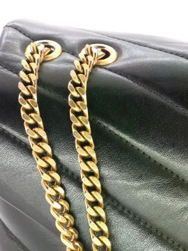 Saint Laurent Loulou Matelassé Chevron Leather Small Shoulder Bag