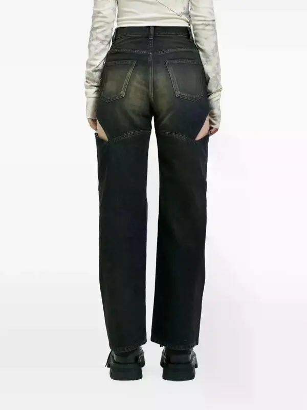 VIVAMUS Cut-out Washed Jeans