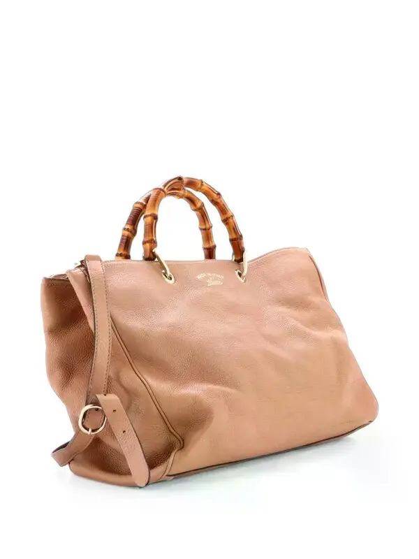 Gucci Bamboo Shopper Leather Tote Bag