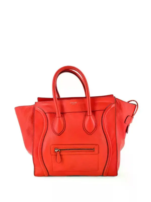 Celine Luggage Bag Grainy Leather Mini Tote Bag