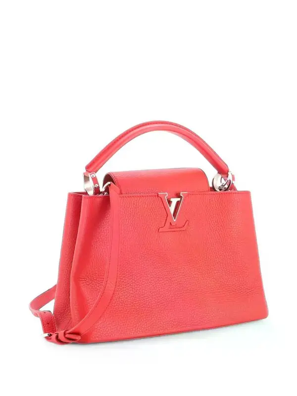 LOUIS VUITTON Capucines Bag Leather Pm Satchel
