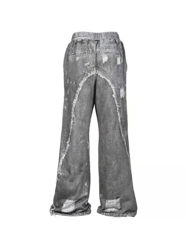 VIVAMUS Denim-print Track Pants