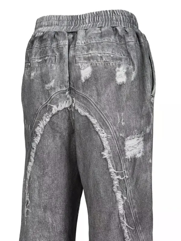 VIVAMUS Denim-print Track Pants