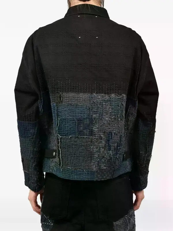 DEAR BORO Zip-fastening Patchwork Jacket