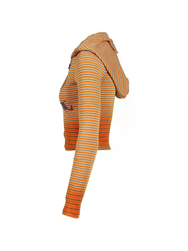 ANOMALIES DEPARTMENT Gradient Striped Zip-up Hoodie