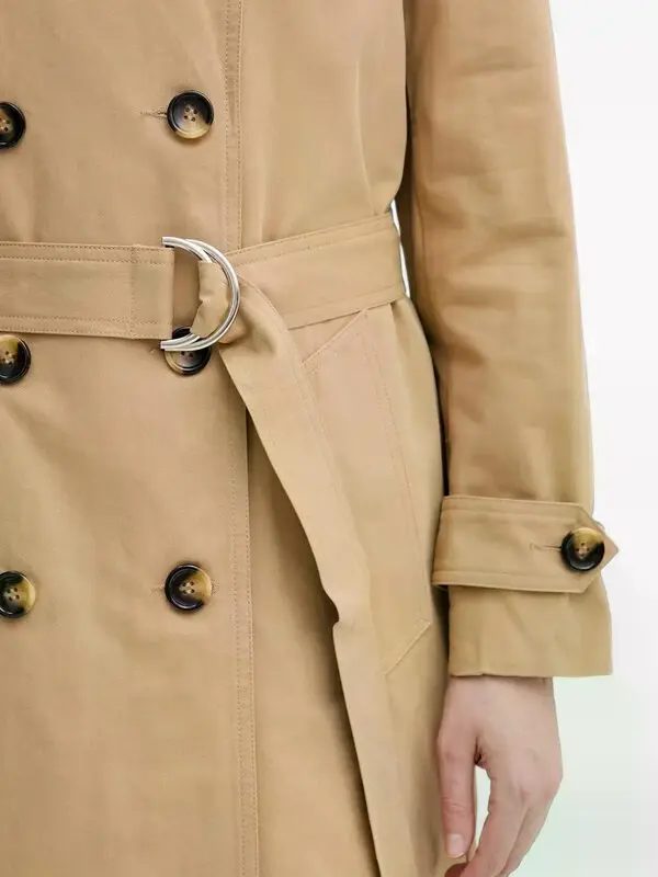 Sisley Double-breasted Belted Trench Coat