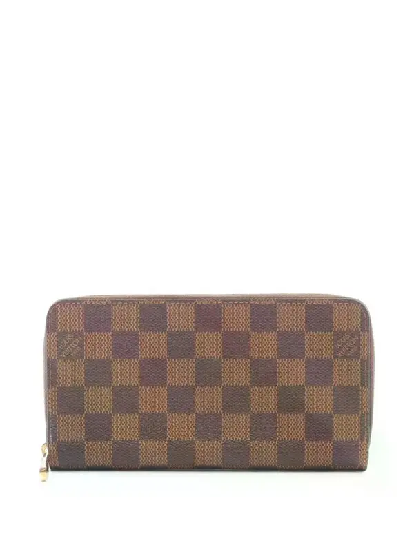LOUIS VUITTON 2019 Damier Ebene Zippy Wallet - Brown