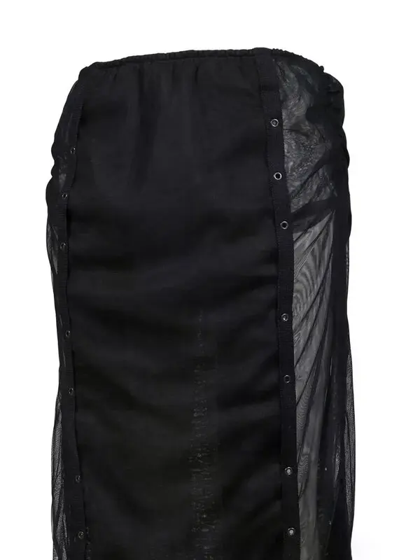 MUKCYEN Layered Gathered Midi Skirt