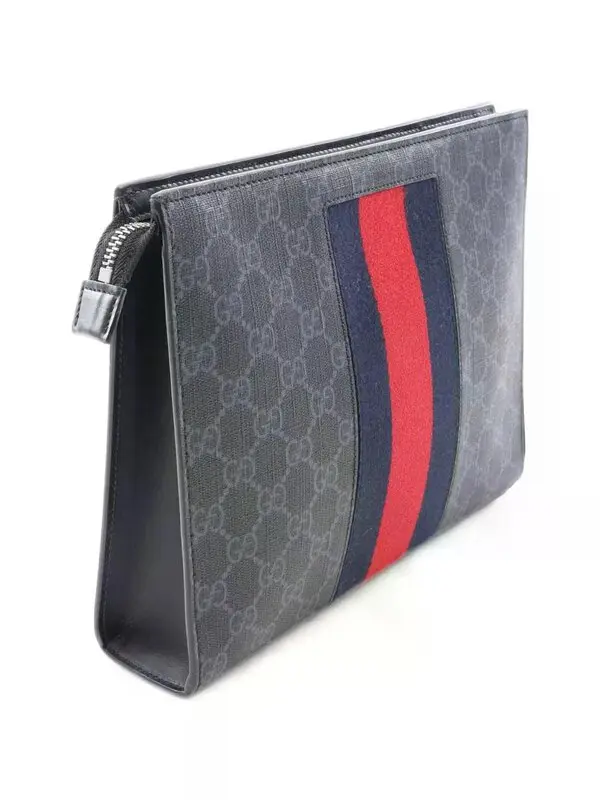 Gucci Gg Supreme Web Clutch Bag