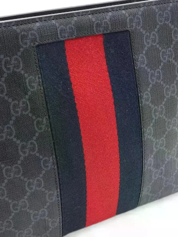 Gucci Gg Supreme Web Clutch Bag