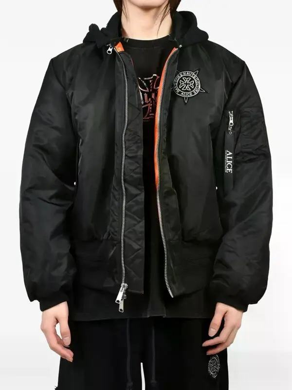 N.HOOLYWOOD Hooded Ma-1 Bomber Jacket