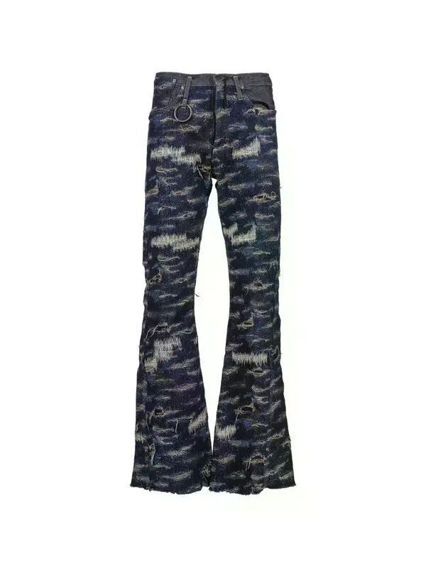 MINUS Distressed Twisted-seam Jeans